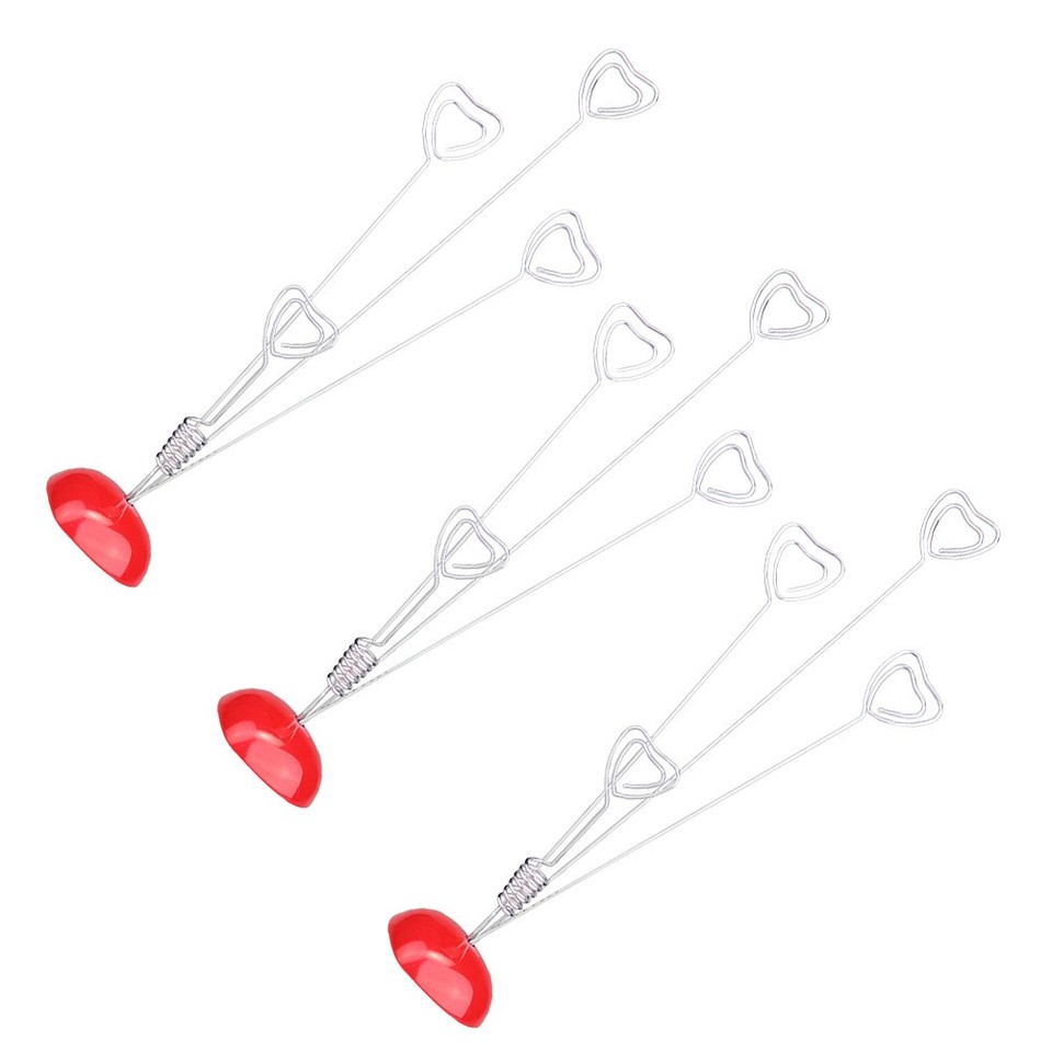 3pcs Desktop Photo Clips Heart Design Memo Stand Resin Clamp Note ...