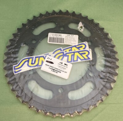 NEW SUNSTAR 2-550146 Steel Rear Sprocket 46 T KAWASAKI SUZUKI | eBay