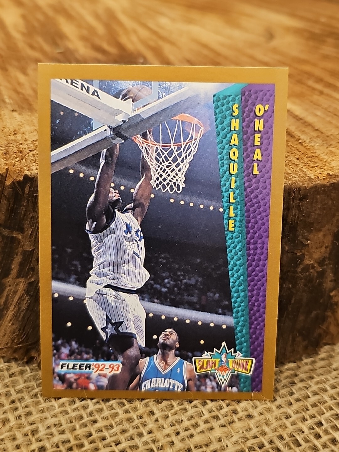 92-93 FLEER SLAM DUNK Shaquille O'Neal Rookie Card #298, SHAQ RC HOF ...