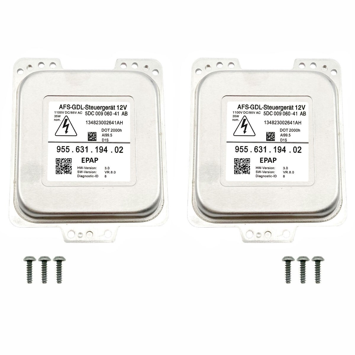 2x New For 08-10 Porsche Cayenne Xenon Ballast Control Unit Module ...