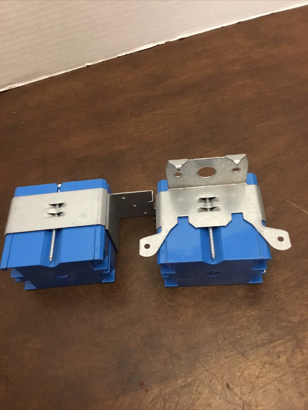 Carlon B121ADJ Single Gang Adjust-A-Box Lot Of 2 Blue Plastic | eBay