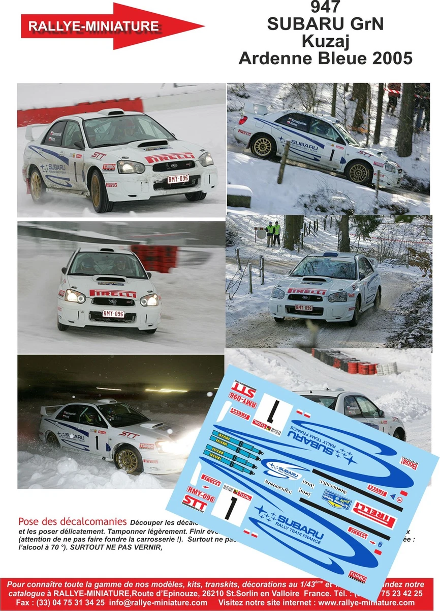 Subaru Impreza Rallye Monte-Carlo Vinyl Decal Kit The Vinyl, 42% OFF