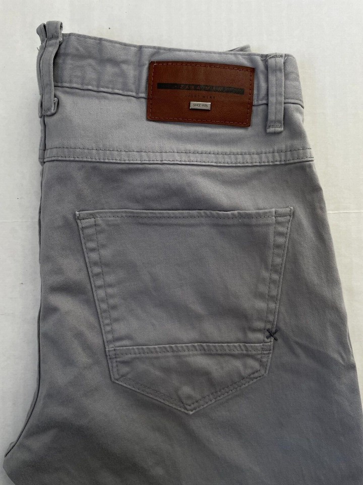 Zara Man Basic Collection Jeans Gray Skinny Size 30 x 27.5 (ACTUAL) | eBay