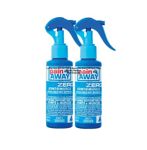 2 x Pain Away Sub Zero Joint & Muscle Pain Relief Cold Spray 100ml ...