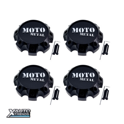 4 x Moto Metal Wheel Center Cap Gloss Black 1079L170MO4GB-H50 | eBay