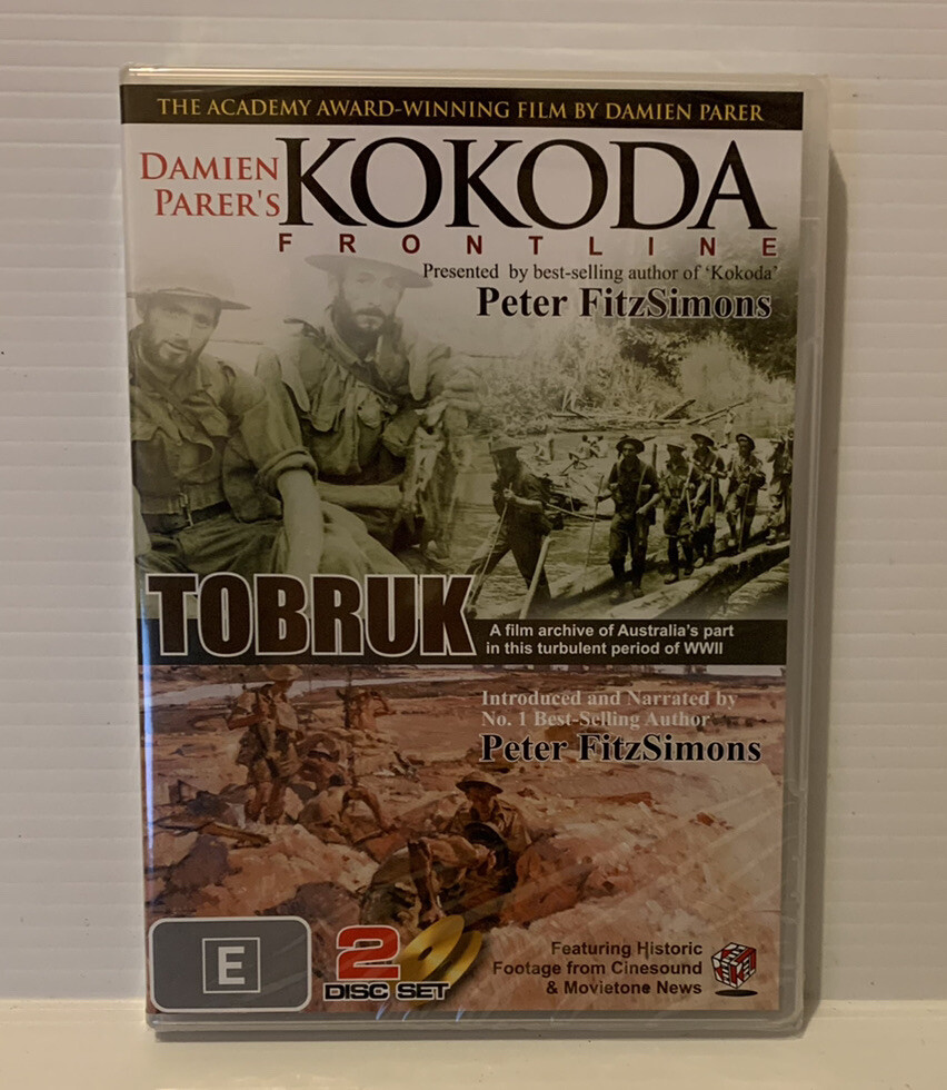 Kokoda Frontline / Tobruk DVD Region 4 Peter Fitzsimons for sale online ...