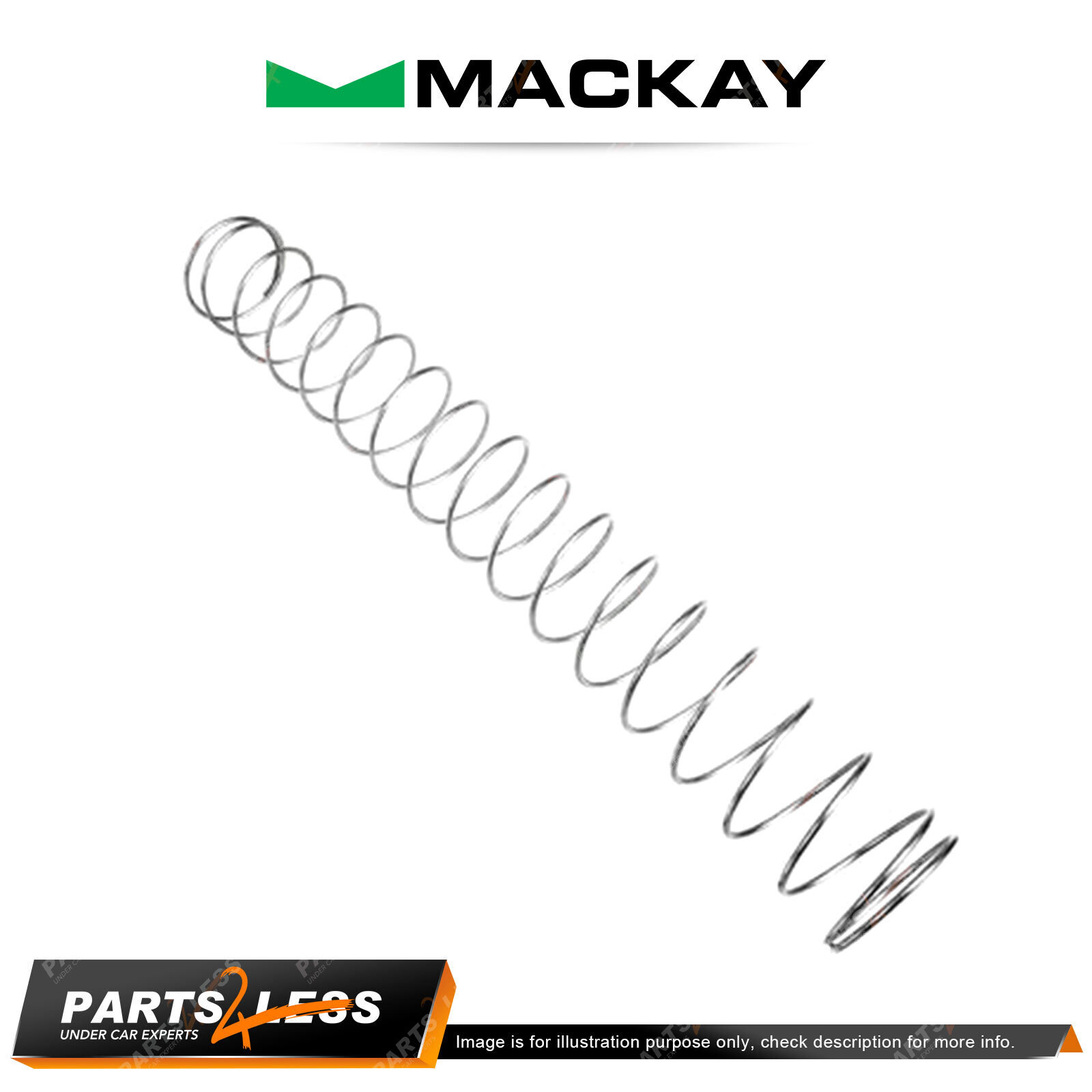 Mackay Galvanised Hose Spring 44mm-51mm ID x 42mm OD x 305mm Length ...