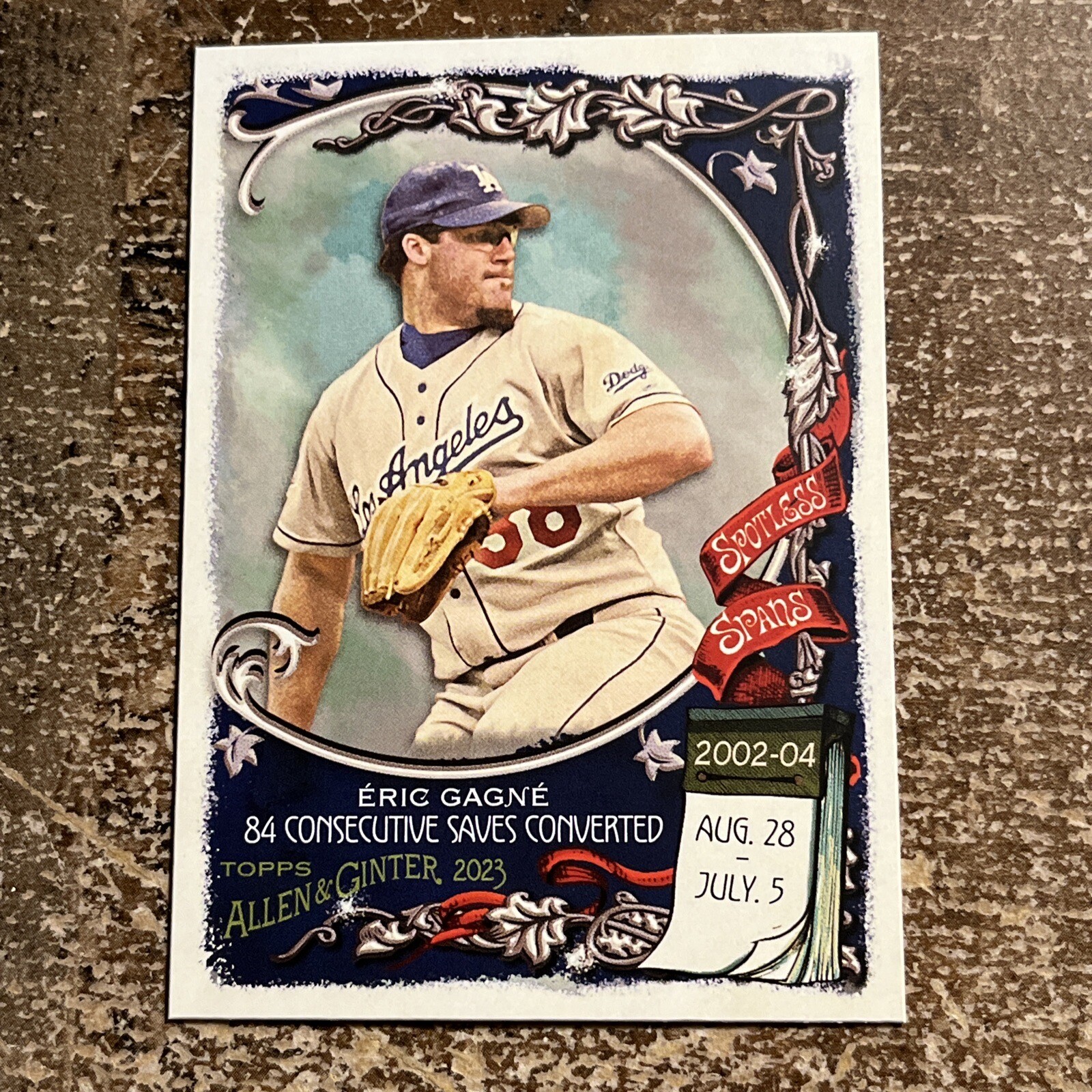 Eric Gagne 2023 Topps Allen & Ginter #SS-10 Spotless Spans | eBay