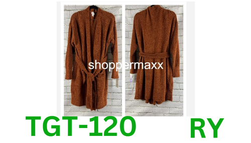 Women's Cozy Yarn Robe - Stars Above, Brown, M/L | eBay