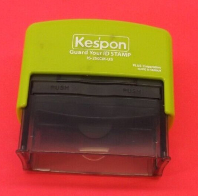 Vtg Kespon Guard Your ID Stamp Large ~ Made in Taiwan IS-250CM-US | eBay