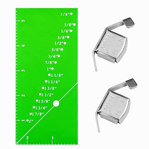 YEQIN Seam Allowance Ruler and 2 Magnetic Seam Guide for Sewing Machine ...