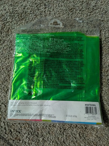 2014 NEW INTEX 72in x 27in TRANSPARENT MAT INFLATABLE POOL FLOAT ...