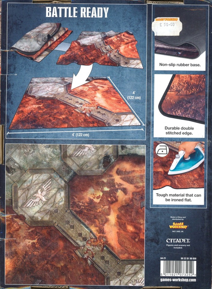 GAMES WORKSHOP WARHAMMER 40K NECROMUNDA OOP CITY RUIN BATTLE MAT | eBay UK