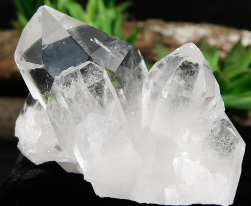 FOUR Points! VERY Translucent Quartz Crystal Cluster 100% Natural ...
