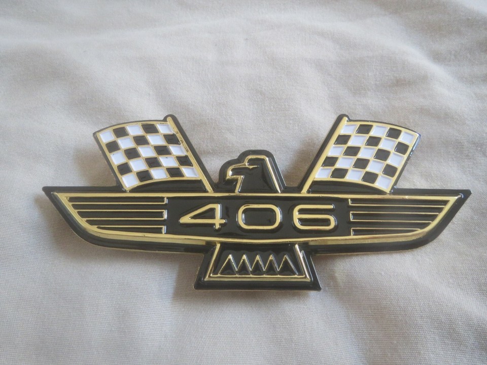 1960's FORD PERFORMANCE BIRD EMBLEM AIR CLEANER OR FENDER EMBLEM GOLD ...