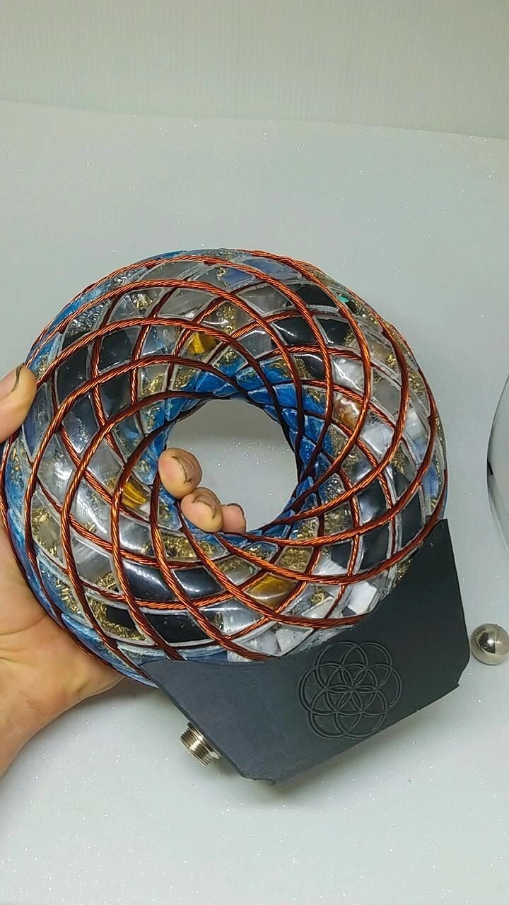 2 UNITs of TORUS rodin coil Vortex 9 '' inch orgonite PEMF with ...