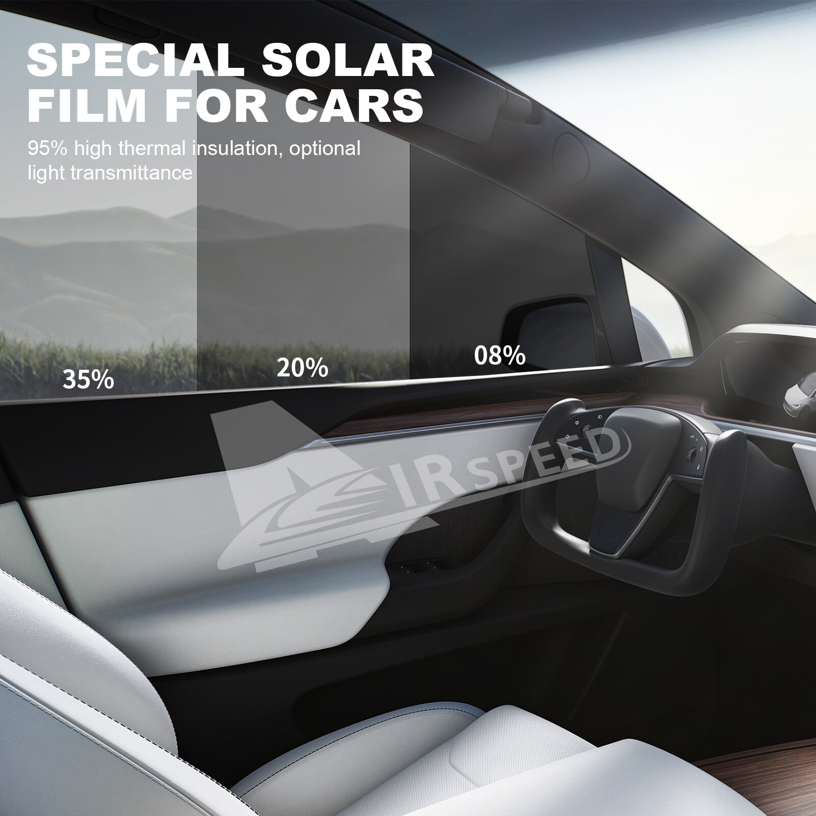 For Tesla Model X 2016-2021 Full Car Precut Nano Window Film 8% Tint ...