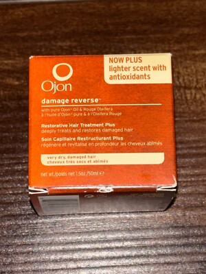 NEW Sealed Ojon Damage Reverse Restorative Hair Treatment Plus 1.5 fl ...