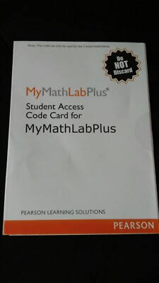 Mymathlab access code (for MAT121 course) | eBay