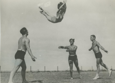 Acrobats vintage silver print drawing silver 11x16 circa 1950 | eBay
