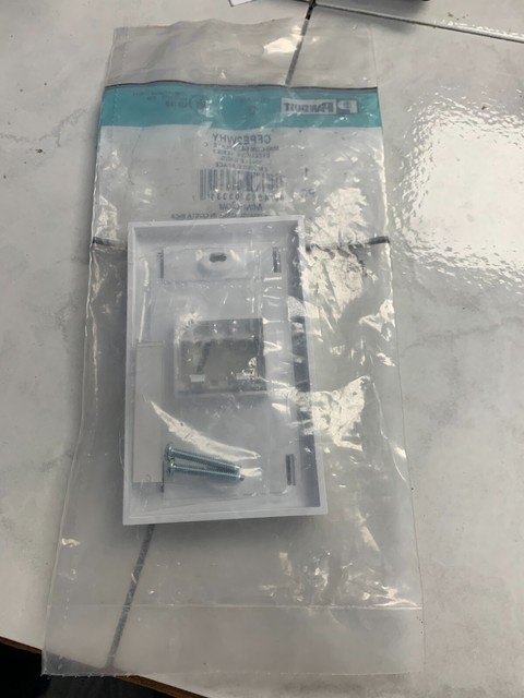 Panduit CFP1WH 1-gang 1-port Faceplate White for sale online | eBay