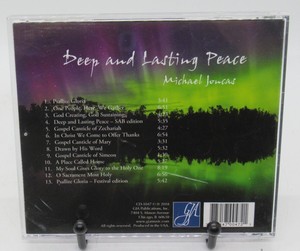 MICHAEL JONCAS: DEEP AND LASTING PEACE MUSIC CD, 13 GOSPEL TRACKS, GIA ...