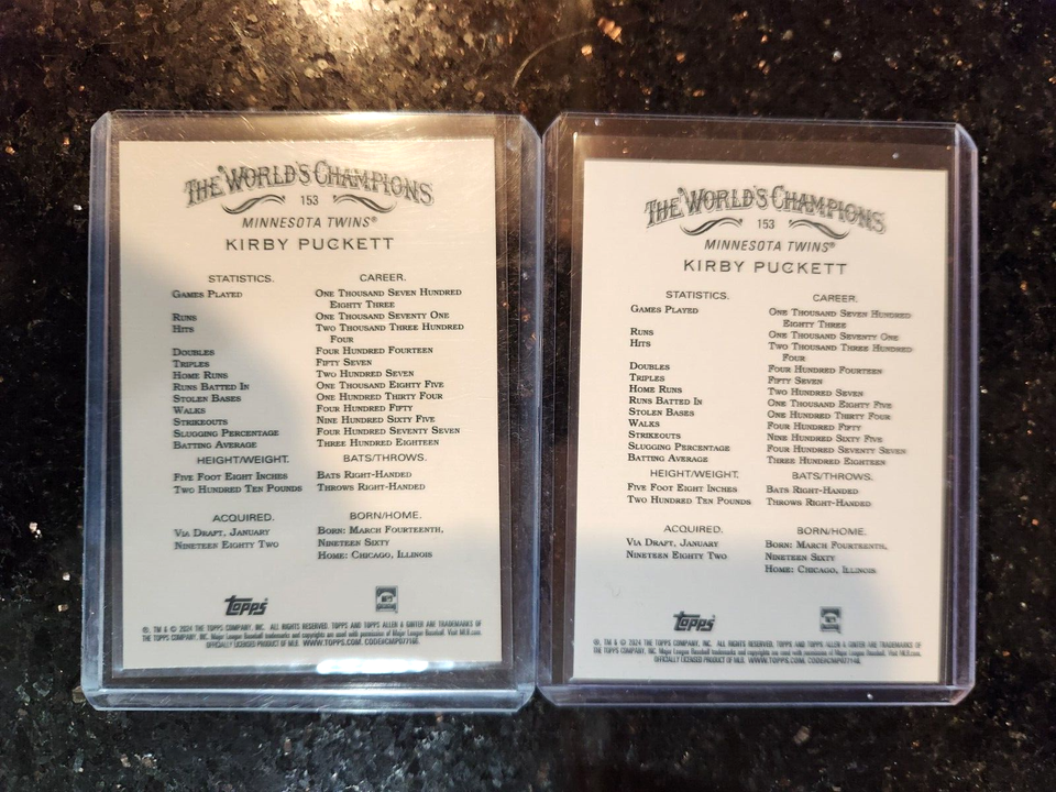 2024 Topps Allen & Ginter Kirby Puckett Chrome SP Hot Box Minnesota ...