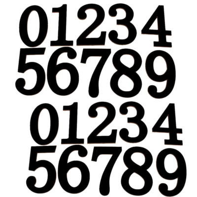 2 Sets Magnetic Letters for Fridge Large Black Numbers Math Magnets ...