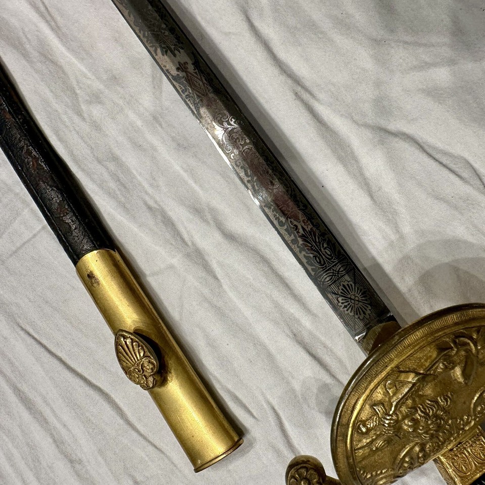 Napoleonic Era c1800 French German Epee Court Sword Acid Etched | eBay