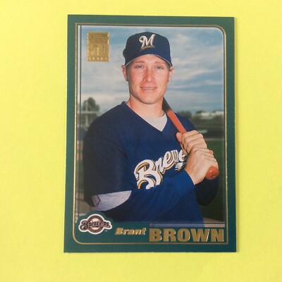 2001 Topps #408 Brant Brown Milwaukee Brewers | eBay