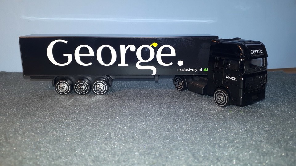 MANGLEY SCENICS Asda GEORGE truck lorry boxed new model railway 1/87 ...