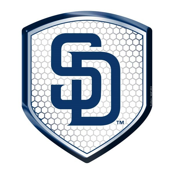 San Diego Padres Reflector Decal MLB Auto Shield Team Car Bike Mailbox ...