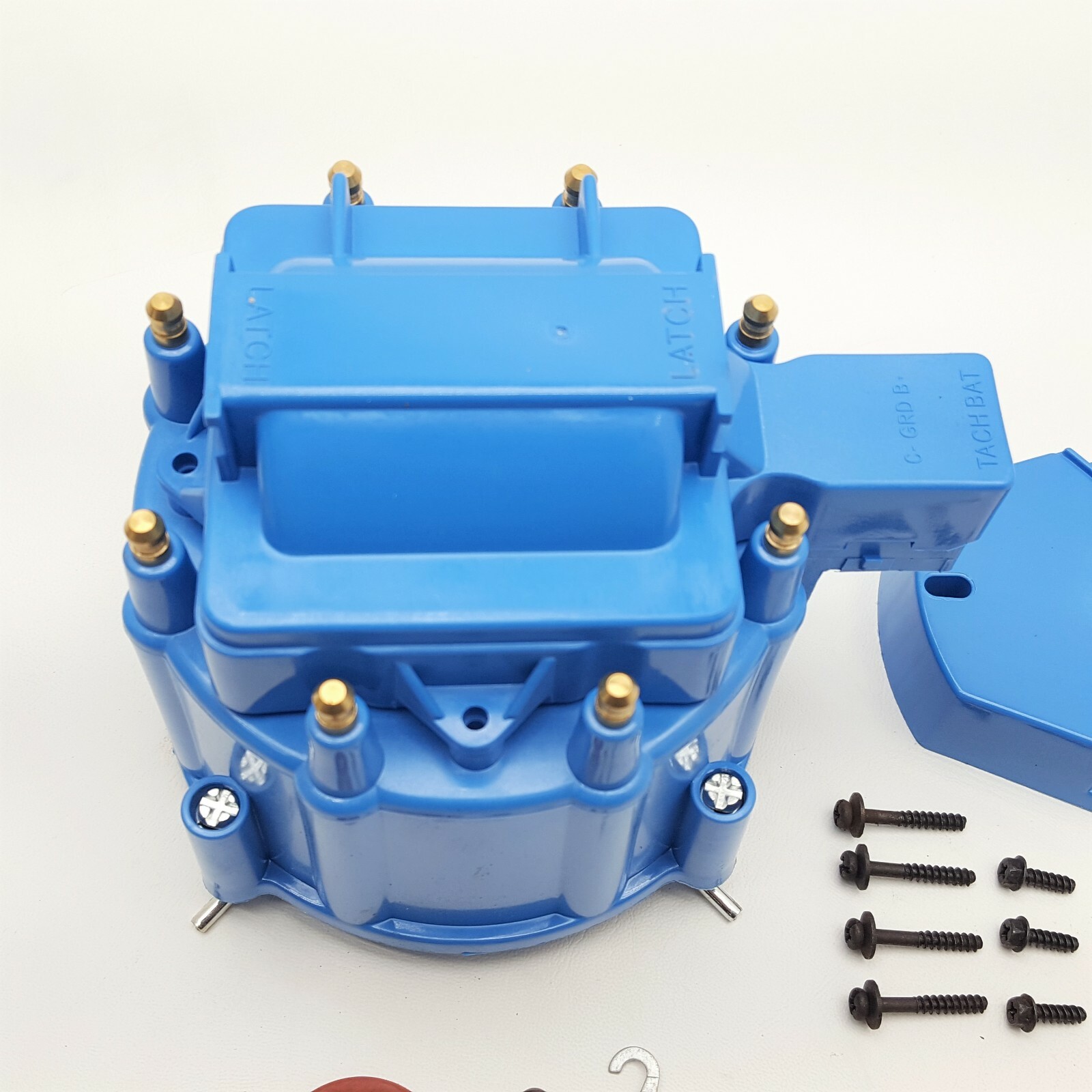 Chevy GM Blue HEI Large Distributor Cap Rotor Kit SBC BBC 305 327 350 ...