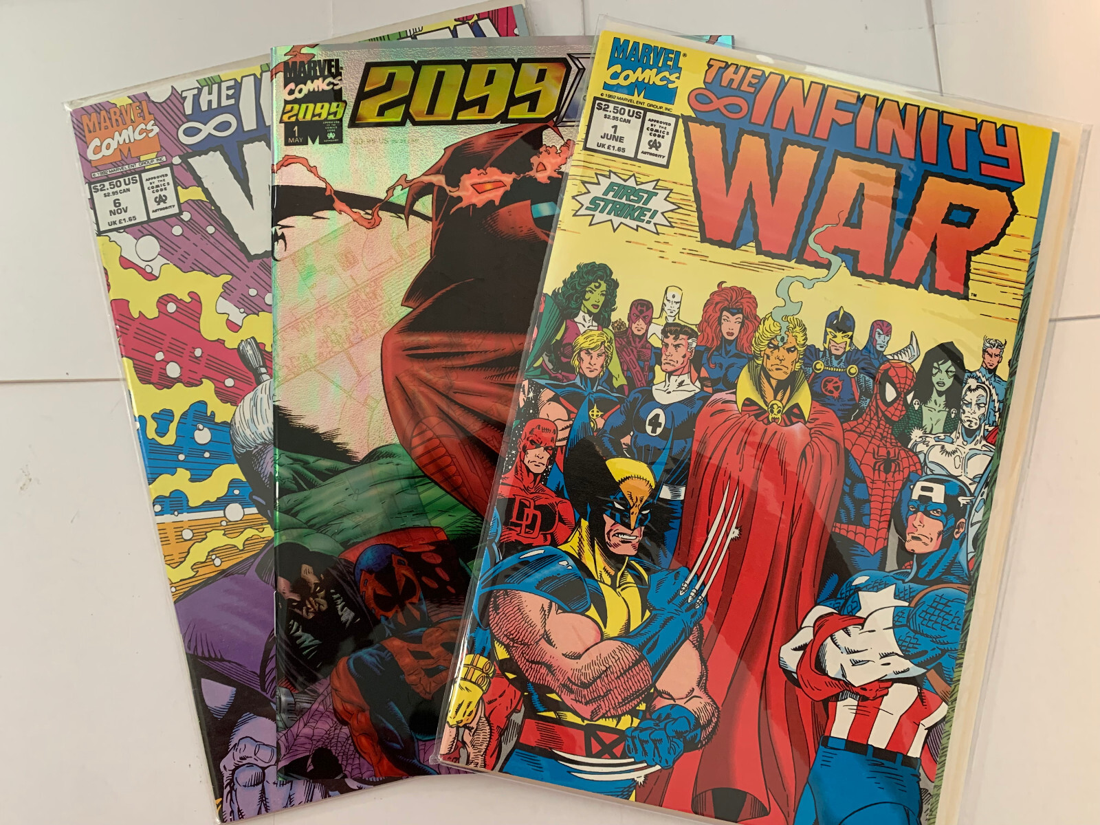 Marvel Comics Infinity War #1 & #6 + Spawn 2099 AD #1 Foil Cover NM+ | eBay