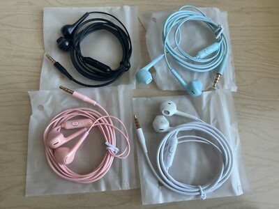 Earbuds Headphones 4 in One Pack Wired Earbud with Heavy Bass Stereo ...
