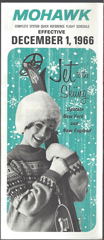 Mohawk Airlines system timetable 12/1/66 [8101] Buy 4+ save 25% | eBay