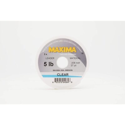 Maxima Fishing Line Leader Wheel, Clear, 5-Pound, 27-Yard | eBay