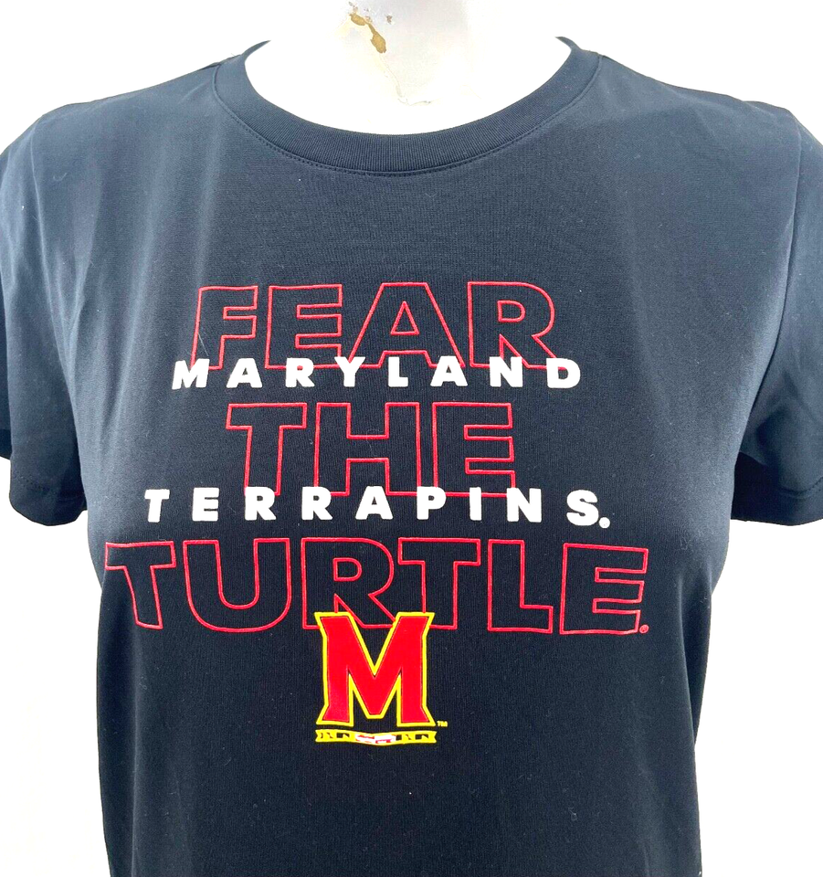 NEW Maryland Terrapins Terps Under Armour Black Fear Turtle Tee Shirt ...