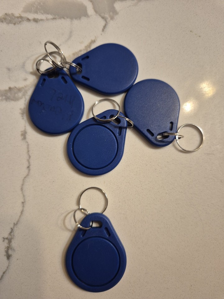 50x RFID Key Fobs – 125kHz Proximity Tags Access Control / Door Entry ...