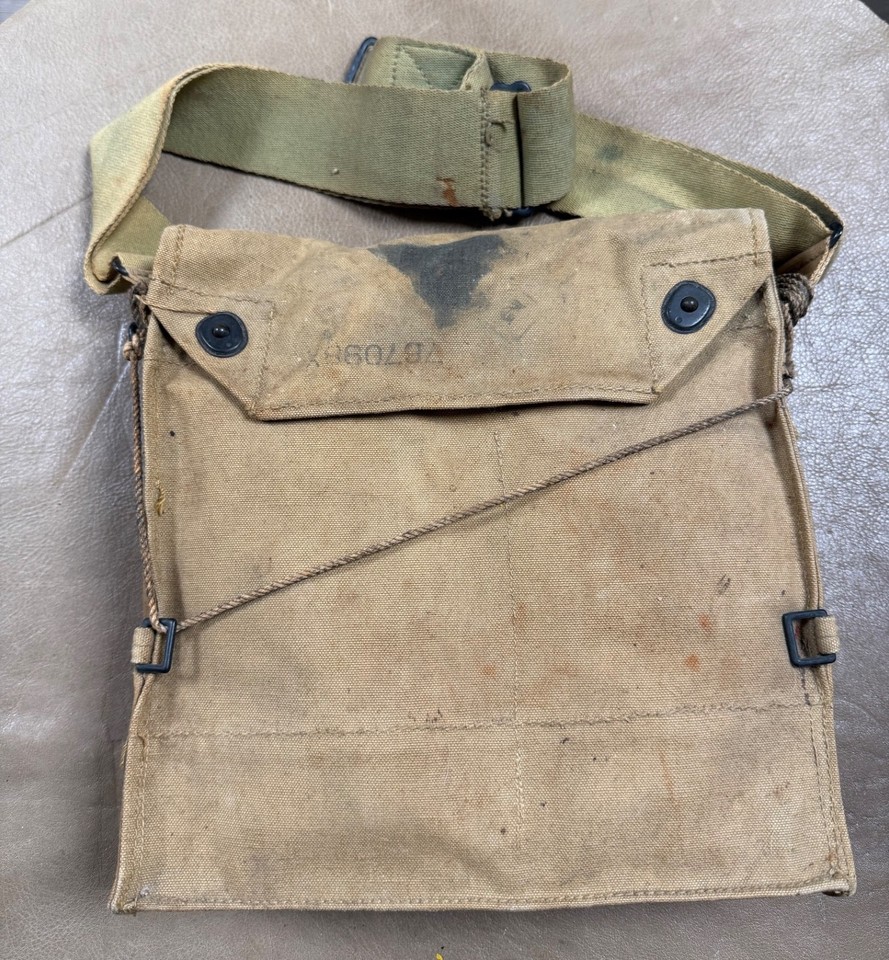 RARE WW1 M1917 CE Military Gas Mask Canister KIT- USA- Soldier Record ...