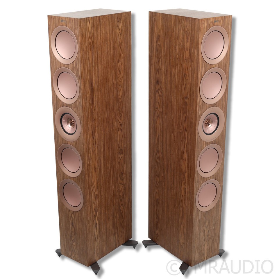 KEF R11 Meta Floorstanding Speakers; Walnut Pair | eBay