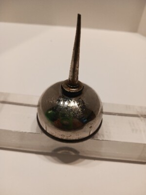 Vintage chrome, Sewing Machine / Tool Oiler Oil Can Small Machinists ...
