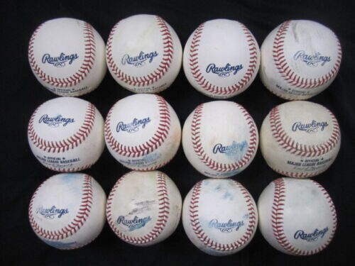 Dozen Rawlings Official Major League game baseballs Manfred Jr MLB lot ...