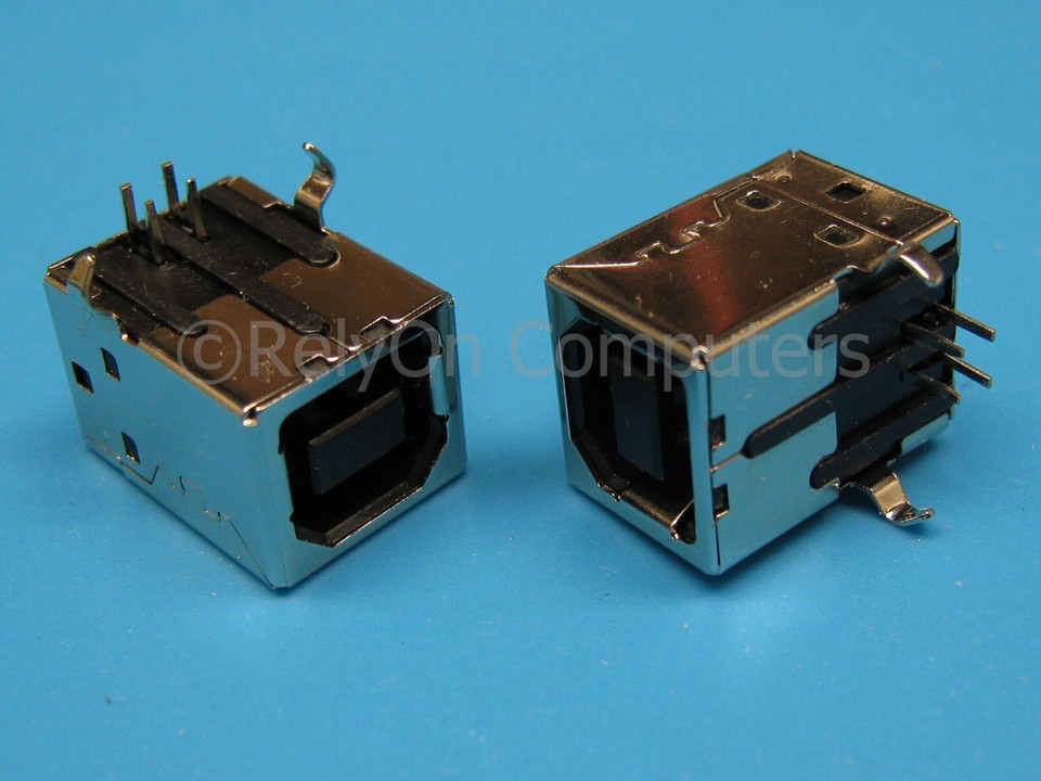 2x USB 2.0 Type-B Port Connector Replacement Jack Part for Scanner ...
