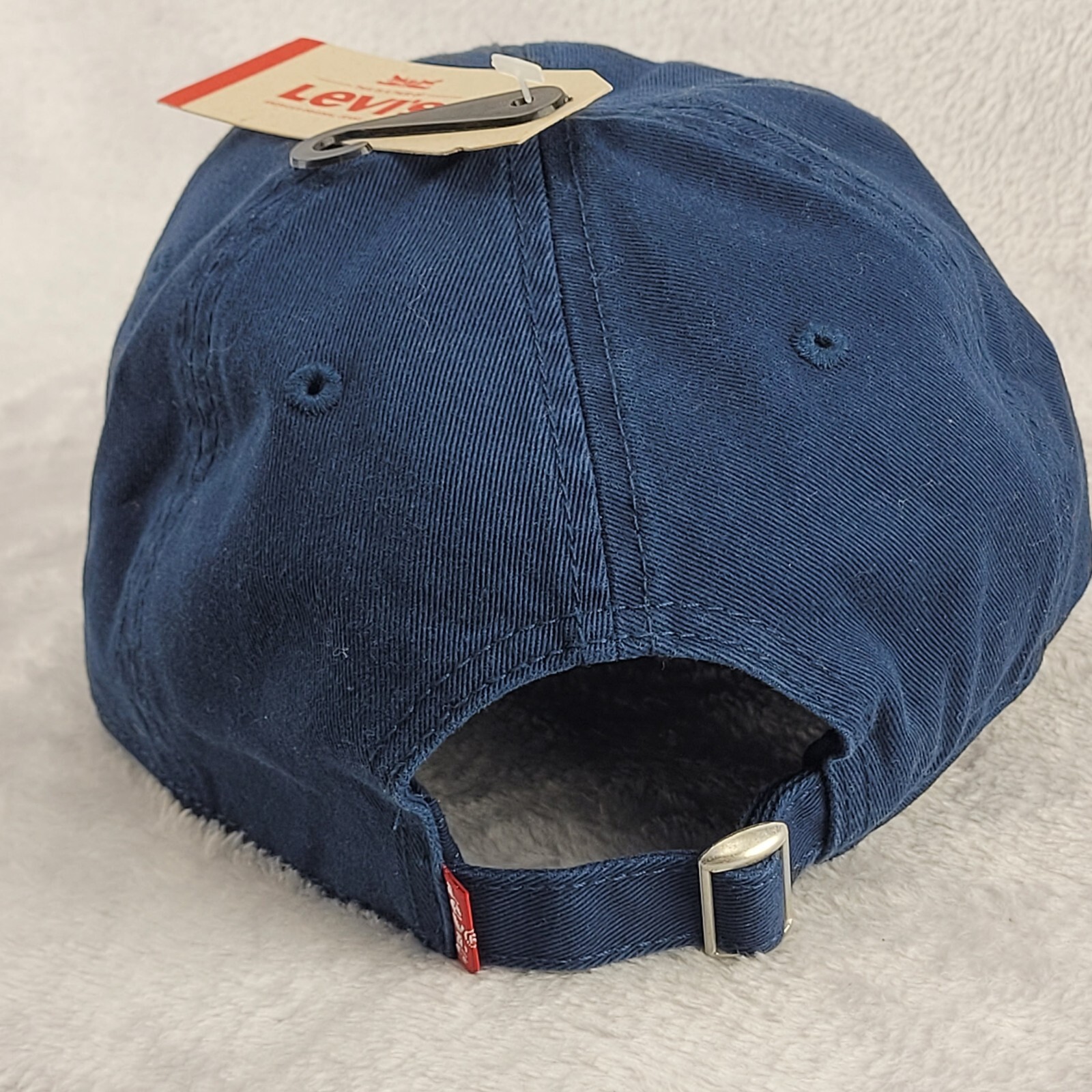 Levi's Batwing Baseball Cap Adjustable Strap One Size Navy with Red ...