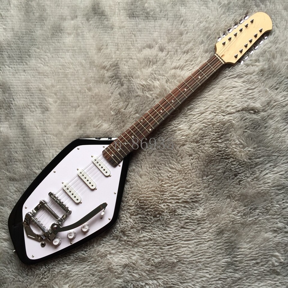 12 String Pentagon Shape Electric Guitar 3S Pickups Black Binding Free ...