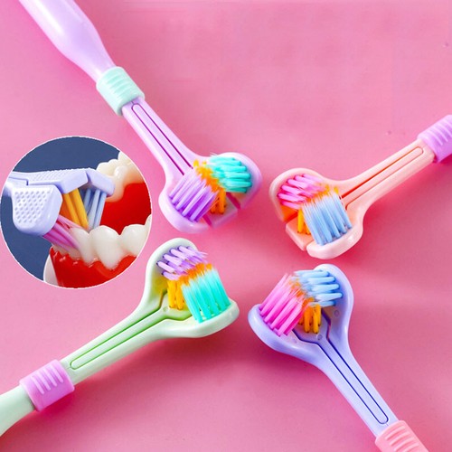 Three Sided Soft Hair Tooth Toothbrush Ultra Fine Soft Bristle Adult ...
