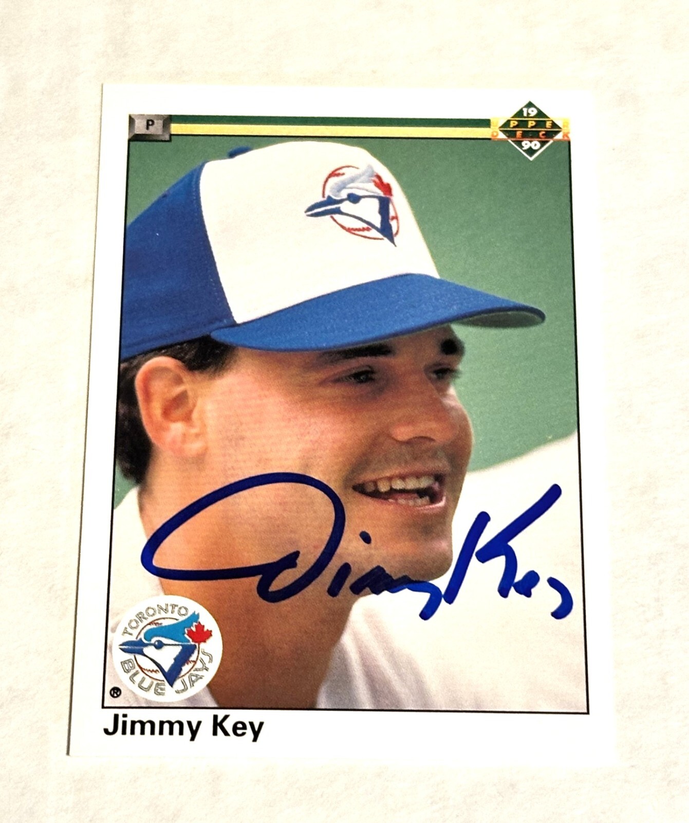 Autographed 1990 Upper Deck #462 - Jimmy Key - Toronto Blue Jays | eBay