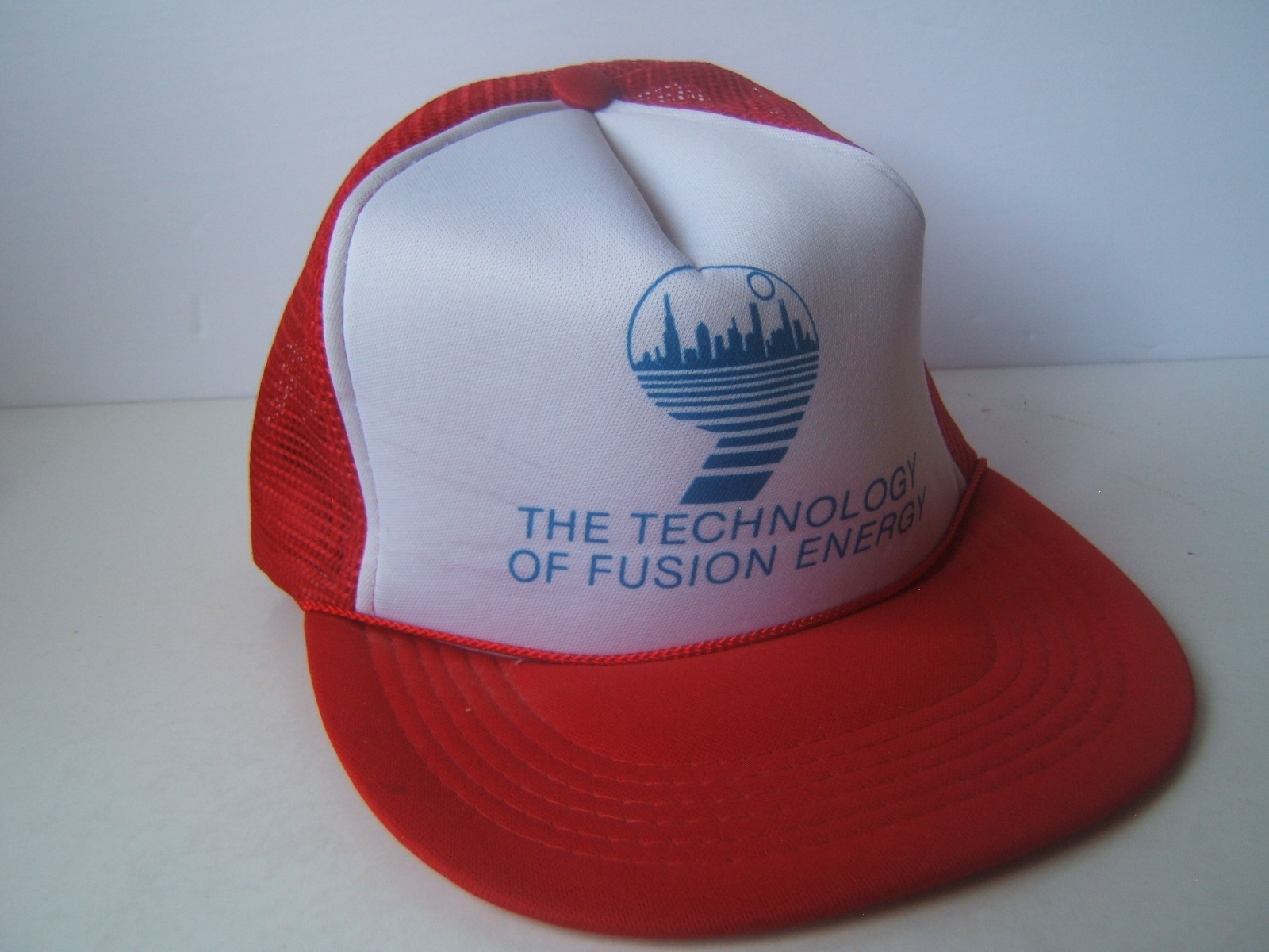 The Technology of Fusion Energy Hat Vintage Red White… - Gem