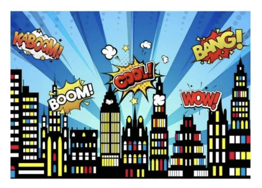 Comic Book Cityscape Background